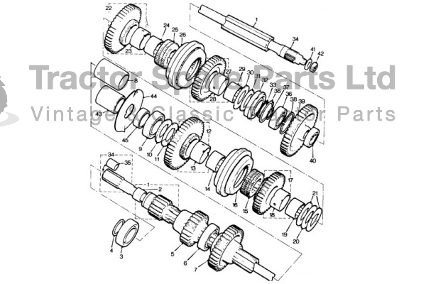 CTJ7997 - Distance piece 64.30mm (2.53inch) - gear to oil flinger ...