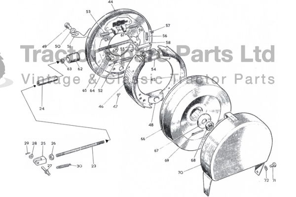 NT7212 - Nuffield Rod - cross shaft to brake operating rod | Tractor ...