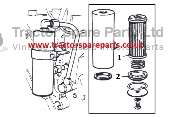 AAU7169 - Valve chest filter housing (USED) | Tractor Spare Parts