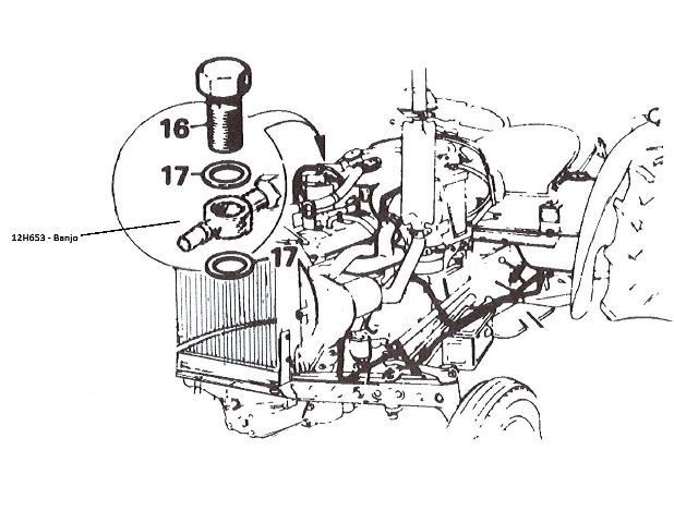 12H653 - Banjo straight through | Tractor Spare Parts