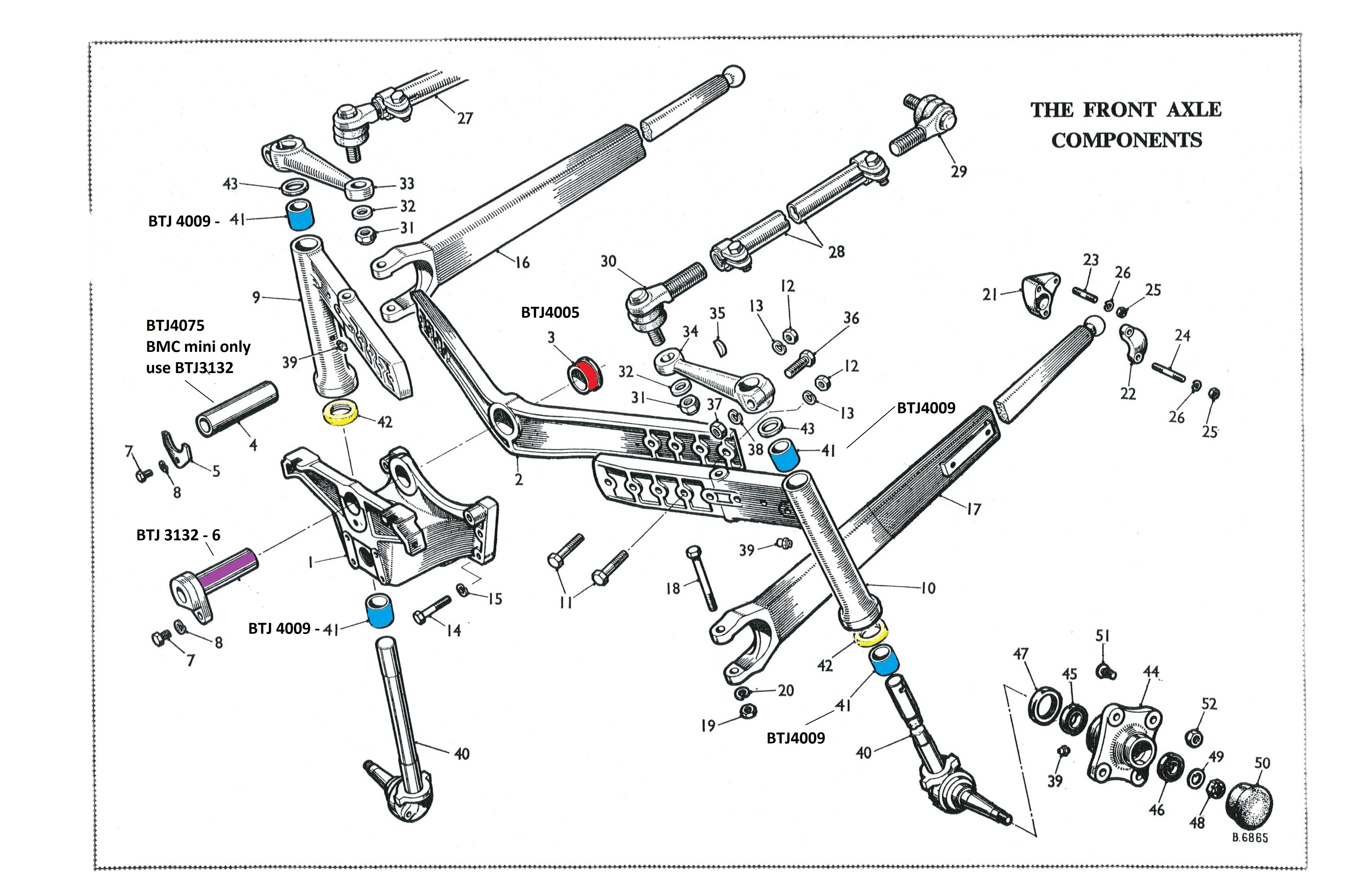 BTJ4009 - Stub axle bush | Tractor Spare Parts
