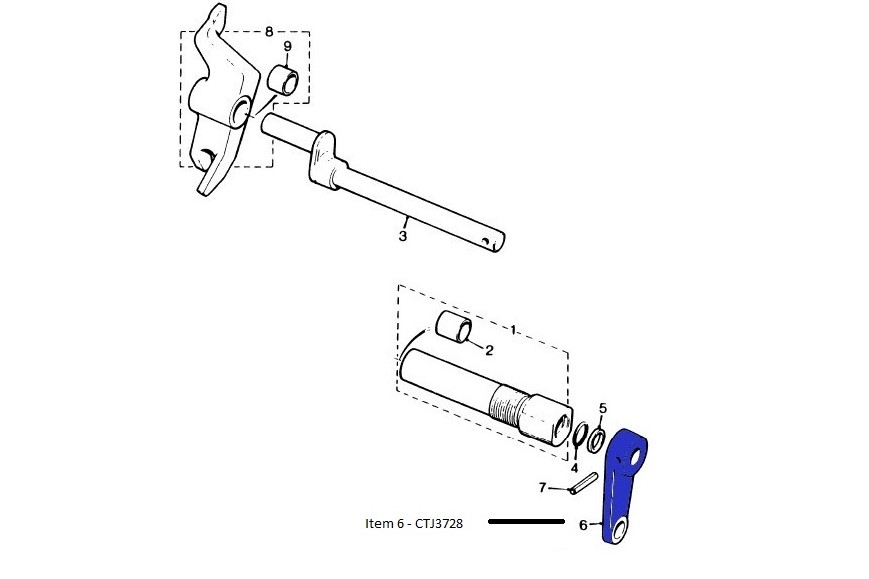 CTJ3728 - Hydraulic control lever | Tractor Spare Parts