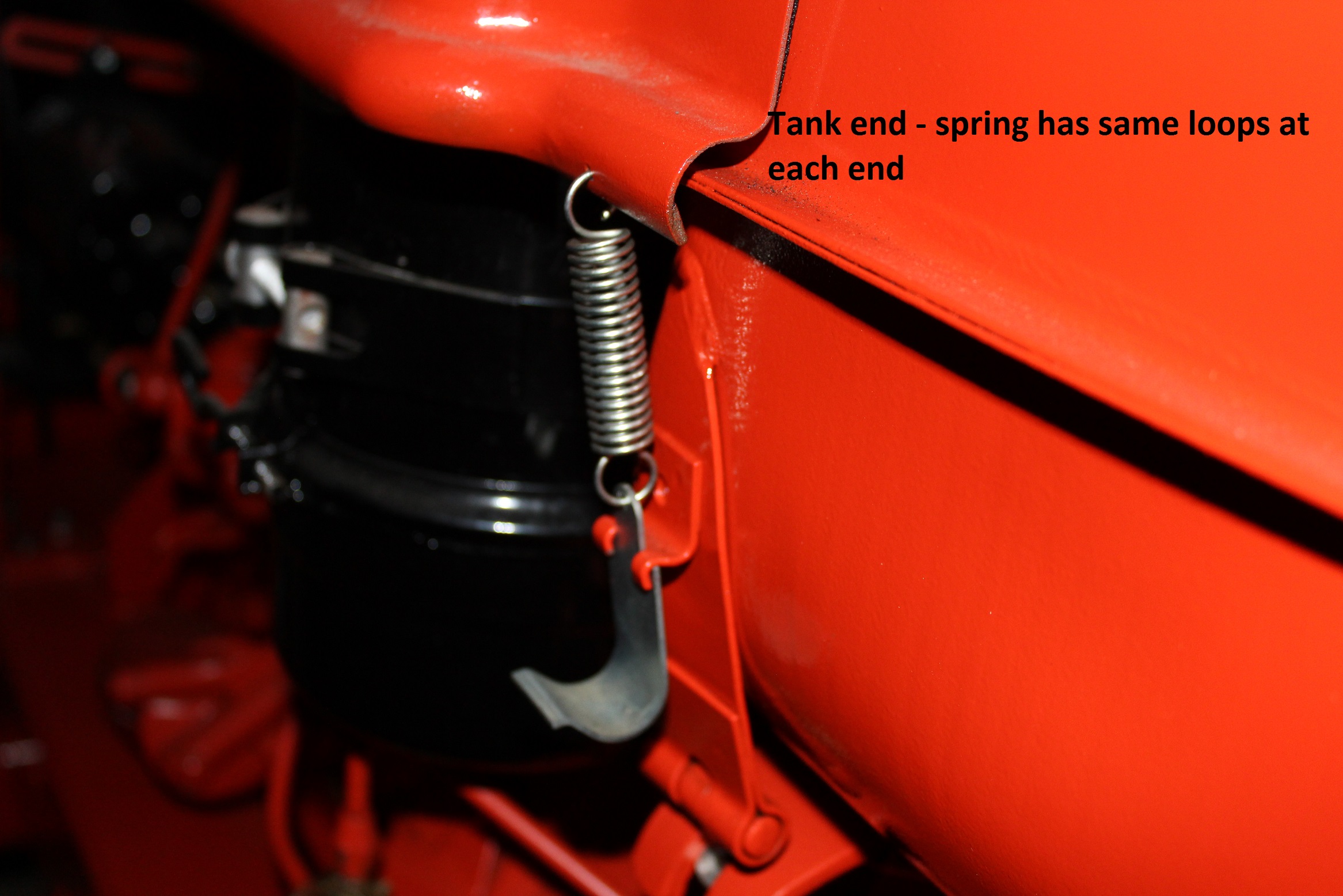 ARJ573/S - Nuffield Bonnet catch and spring set | Tractor Spare Parts