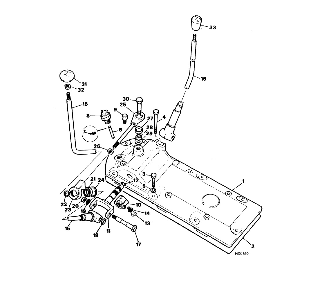 CTJ7138 - Swivel mount for gear stick | Tractor Spare Parts