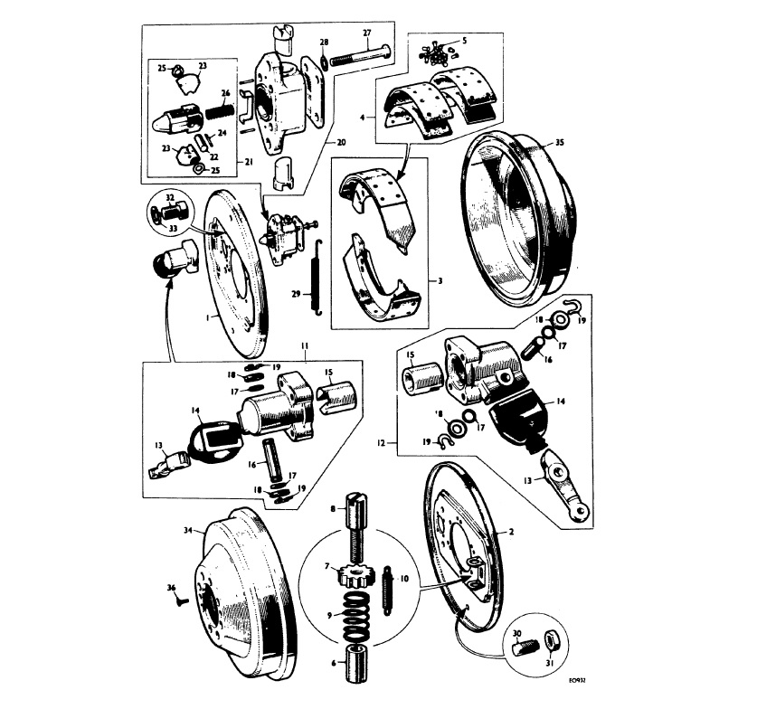 7H7572 - Drum brake expander rubber boot | Tractor Spare Parts
